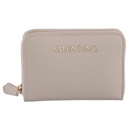 Valentino Handbags VALENTINO BAGS Geldbörse »ALEXIA«, Damen Geldbeutel, Portemonnaie mit Logoschriftzug hellgrau