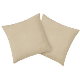 OTTO HOME Kissenbezug »Bailee« weiche Musselin Qualität, viele Farben erhältlich, Bezug in 50x50 cm beige Obermaterial: 100% Baumwolle B/L: 50 cm x...