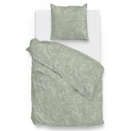 ZO HOME Bettw&auml;sche &raquo;Paisley-di-Lino&laquo; 2 Stk. tlg. Bettw&auml;sche aus 100% Baumwolle, hochwertiges Renforc&eacute; Moss-Green Obermaterial: 100% Baumwolle B/L:...