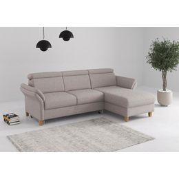 Home Affaire Ecksofa &raquo;Glendale, L-Form&laquo; inkl. Kopfteilverstellung, wahlweise mit Vorziehsitz und Bettkasten 100% Polyester