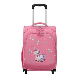 Travelite Kinderkoffer »MINIMOVER 2w« 1 Stk. tlg. 19 l 2 Rollen Kindertrolley Aufsteckfunktion rosa