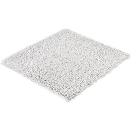 Kleine Wolke Badematte &raquo;Dana&laquo; H&ouml;he 25 mm rutschhemmend beschichtet fu&szlig;bodenheizungsgeeignet Badteppich, Uni Farben, quadratisch & rechteckig erh&auml;ltlich wei&szlig; 