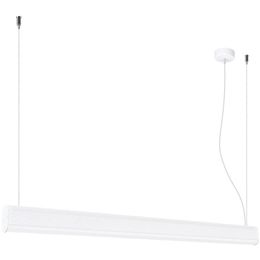 Quelle Pendelleuchte &raquo;FARGE&laquo; LED-Modul 1 Stk. Kaltwei&szlig; Neutralwei&szlig; Riemenverstellung Wei&szlig;