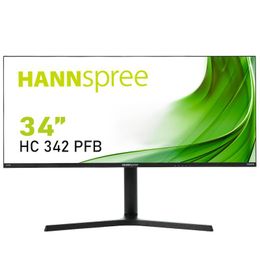 Hannspree LCD-Monitor &raquo;HC342PFB(HSG1450)&laquo; 86, 4 cm/34 &prime;&prime; 3440 x 1440 px UWQHD 5 Reaktionszeit 75 Hz schwarz neig-, schwenk- und h&ouml;henverstellbar,...