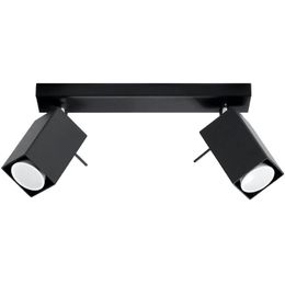 SOLLUX LIGHTING Deckenleuchte »MERIDA« GU10 1 Stk. beweglicher Lampenschirm Schwarz