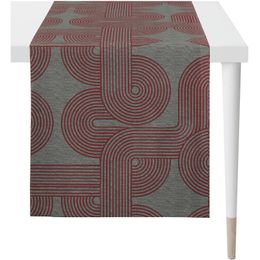 Apelt Tischläufer »Nova, LOFT STYLE, Jacquard« rot/anthrazit Obermaterial: 90% Polyester, 10% Viskose B/L: 44 cm x 140 cm