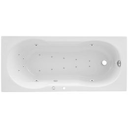 Ottofond Whirlpool-Badewanne »Julia« Höhe 40 cm ergonomisch geformt Typ 3, chrom weiß