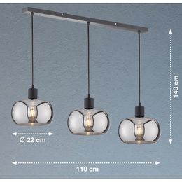 Fischer und Honsel FISCHER & HONSEL Pendelleuchte »Dima« E27 1 Stk. sand schwarz