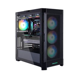 Cougar Gaming-PC »DUOFACE PRO BK 7656 AMD Ryzen 7 9800X3D RTX 5090 64GB DDR5 2TB SSD« Windows 11, DDR5 RAM, Gen4 SSD schwarz WLAN AX (Wi-Fi 7) &...