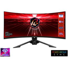 Asrock LED-Monitor &raquo;PG34WQ15R3A&laquo; 86 cm/34 &prime;&prime; 3440 x 1440 px WQHD 1 Reaktionszeit 165 Hz schwarz