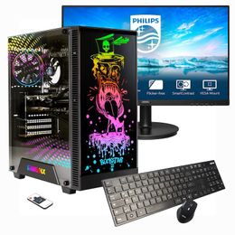 Hyrican Gaming-PC-Komplettsystem »Rockstar SET02168« 23, 8 ′′ AMD Ryzen 5 Radeon Graphics 16 GB RAM 2.000 GB SSD Windows 11, inklusive 24" Monitor...
