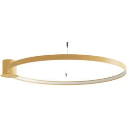 SOLLUX LIGHTING Deckenleuchte &raquo;RIO&laquo; LED-Modul 1 Stk. Neutralwei&szlig; Verteiltes Licht Golden