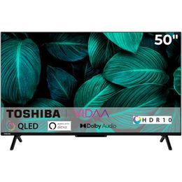 Toshiba QLED-Fernseher »50QV2463DA« 126 cm/50 Smart-TV schwarz DTX Virtual X, Dobly Audio