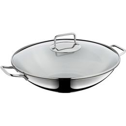 WMF Wok »Macao, Ø 36 cm, Wokpfanne mit Glasdeckel, induktionsgeeignet« Cromargan Edelstahl Rostfrei 18/10 1 Stk. tlg. für alle gängigen Herdarten...
