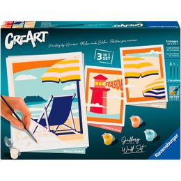 Ravensburger Malen nach Zahlen »CreArt, Galerie Wand Set - Am Strand« Made in Europe bunt