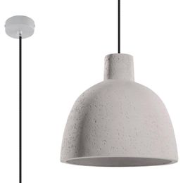 SOLLUX LIGHTING Hängeleuchte »DAMASO« E27 1 Stk. Slush -Einstellung grau