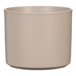 Scheurich Übertopf 100% wasserdichter Keramik-Übertopf Taupe