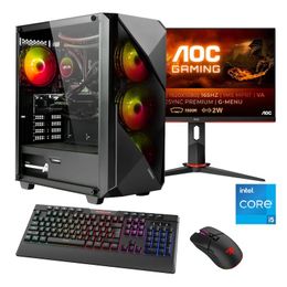 Hyrican Gaming-PC-Komplettsystem »Striker SET02407« 24 ′′ Intel Core i5 GeForce RTX 4060 16 GB RAM 1.000 GB SSD DDR5, Windows 11, inklusive 24"...