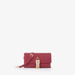 Valentino Handbags VALENTINO BAGS Umhängetasche »EMY RE«, Damen Schultertasche, Minibag, Clutch, Zierschloss und Zierketten rot