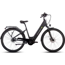 SAXONETTE »Premium Plus 3.0« 8 Gang Nabenschaltung Mittelmotor 250 W Pedelec, Elektrofahrrad für Damen u. Herren schwarz+schwarz