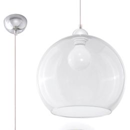 SOLLUX LIGHTING Hängeleuchte »BALL« E27 1 Stk. Verteiltes Licht Transparent