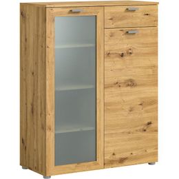 Inosign Highboard »Onex, Breite 90 cm, mit Glastür, vielseitig einsetzbar« in verschiedenen Farben, Kommode, Schrank, Anrichte Artisan Eiche...