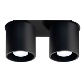 SOLLUX LIGHTING Deckenleuchte »ORBIS« GU10 1 Stk. leuchtet nieder Schwarz