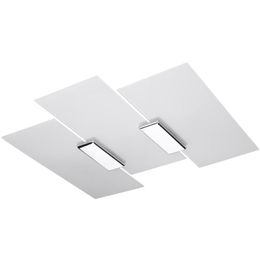 SOLLUX LIGHTING Deckenleuchte »FABIANO« E27 1 Stk. Verteiltes Licht Chrom, weiß