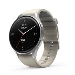 Hama Smartwatch »Smartwatch 8900 (Telefonfunktion, GPS, wasserdicht IP68, Herzfrequenz)« (3, 3 cm / 1, 3 ′′) beige-silber Smartwatch zum...