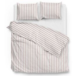 ZO HOME Bettw&auml;sche &raquo;Banda-di-Lino&laquo; 3 Stk. tlg. Bettw&auml;sche aus 100% Baumwolle, hochwertiges Renforc&eacute; Shell-Nude Obermaterial: 100% Baumwolle B/L:...