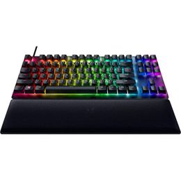 Razer Gaming-Tastatur »Huntsman V2 Tenkeyless« (Fn-Tasten Handgelenkauflage) schwarz Hintergrundbeleuchtung