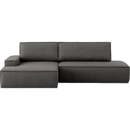 Home Affaire Ecksofa »SHERWOOD, Schlafsofa in L-Form offen (275cm), Cord, Leinenoptik« Schlaffunktion und Bettkasten, Kedernaht, hoher Sitz- &...