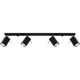 SOLLUX LIGHTING Deckenleuchte &raquo;MERIDA&laquo; GU10 1 Stk. beweglicher Lampenschirm Schwarz