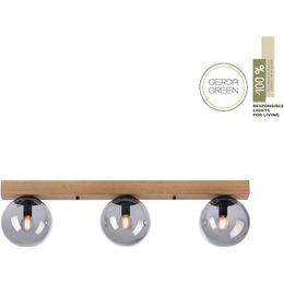 JUST LIGHT Deckenleuchte »GREEN WIDO« E14 1 Stk. Holz-natur