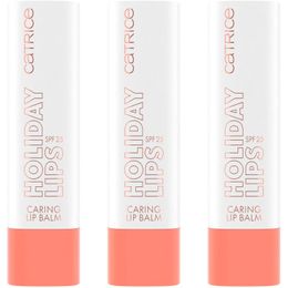 Catrice Lippenbalsam »Holiday Lips Caring Lip Balm« Pflegt die Lippen mit Kokosnussöl und schützt mit LSF 25. Balmy Breeze 0 Mit pflegendem...