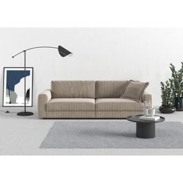 Trendmanufaktur Big-Sofa »Bourbon« extra tiefe Sitzfläche, wahlweise mit Sitztiefenverstellung bestellbar beige