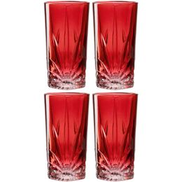 Leonardo Gläser-Set »CAPRI« 530 ml, 4-teilig rot