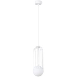 SOLLUX LIGHTING Pendelleuchte »BRINA 1« G9 1 Stk. Streulicht Weiß