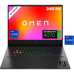 HP Gaming-Notebook »OMEN 16-u1095ng« 40, 9 cm / 16, 1 ′′ Intel Core i9 GeForce RTX 4070 1.000 GB SSD schwarz NVIDIA GeForce RTX 4070 8GB VRAM -...