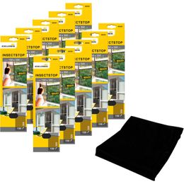 Schellenberg Fliegengitter-Gewebe »Maxi für große Fenster« Packung, 10 Stk. tlg. Insektenschutz und Mückenschutz, 150 x 300 cm, anthrazit und weiß...