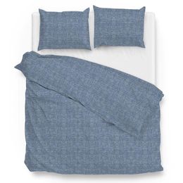 ZO HOME Bettw&auml;sche &raquo;Lino&laquo; 3 Stk. tlg. Bettw&auml;sche aus 100% Baumwolle, hochwertiges Renforc&eacute; Urban-Blue Obermaterial: 100% Baumwolle B/L: 200 cm x...