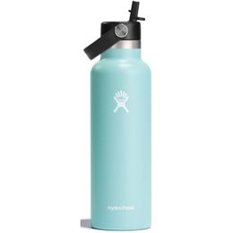 Hydro Flask Trinkflasche »STANDARD FLEX STRAW CAP« doppelte TempShield ️-Isolierung türkis 621 ml