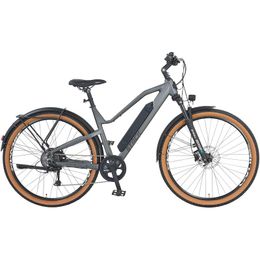 Prophete &raquo;Stack 1.3&laquo; 8 Gang Shimano Acera Schaltwerk Kettenschaltung Heckmotor 250 W Pedelec, Elektrofahrrad f&uuml;r Herren Grau+schwarz