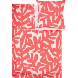 s.Oliver Bettw&auml;sche &raquo;Satinbettw&auml;sche &laquo; 2 Stk. tlg. coral Obermaterial: 100% Baumwolle B/L: 155 cm x 220 cm