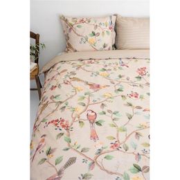 PIP Studio Wendebettwäsche »Good Nightingale« 2 Stk. tlg. aus 100% Baumwolle, Bettwäsche mit Reißverschluss, Blumen Sand Obermaterial: 100%...