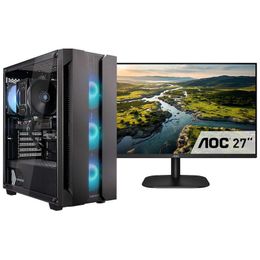 Captiva Gaming-PC-Komplettsystem »Advanced Gaming I75-620 TFT Bundle« 27 ′′ Intel Core i7 GeForce RTX 3060 32 GB RAM 1.000 GB SSD schwarz TFT...