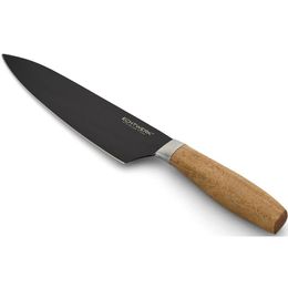 ECHTWERK Kochmesser »Classic« aus hochwertigem Stahl, Akazienholzgriff, Black-Edition, 20 cm schwarz