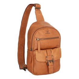 Mustang Umh&auml;ngetasche &raquo;Gonesse&laquo;, Men Schultertasche, Crossbody mit verstellbarem Umh&auml;ngeriemen cognac