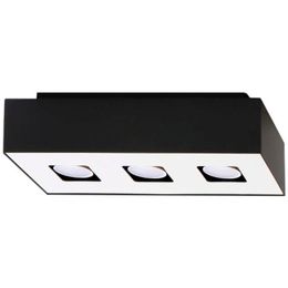 SOLLUX LIGHTING Deckenleuchte »MONO« GU10 1 Stk. leuchtet nieder Schwarz