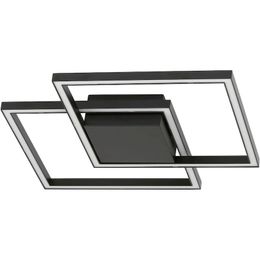 NOVA LUCE LED Deckenleuchte &raquo;BILBAO&laquo; LED-Modul 1 Stk. Warmwei&szlig; Schwarz